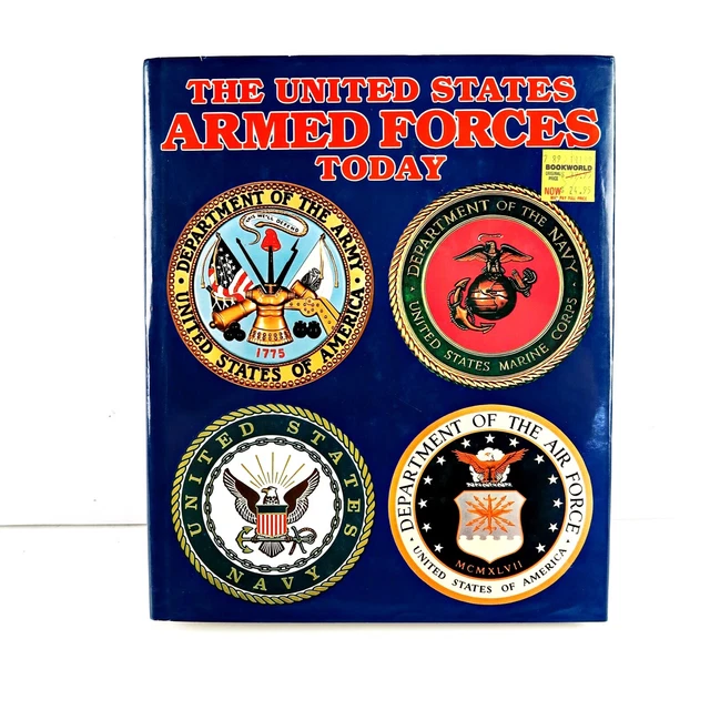 THE UNITED STATES Armed Forces Today HC 1989 - USA War Military Navy ...