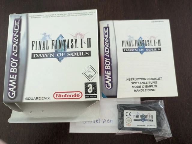FINAL FANTASY I & II: Dawn of Souls (Game Boy Advance, 2004) PAL FR EUR ...