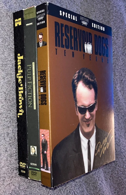 QUENTIN TARANTINO DVD Reservoir Dogs/Pulp Fiction/Jackie Brown - 6 Disc ...
