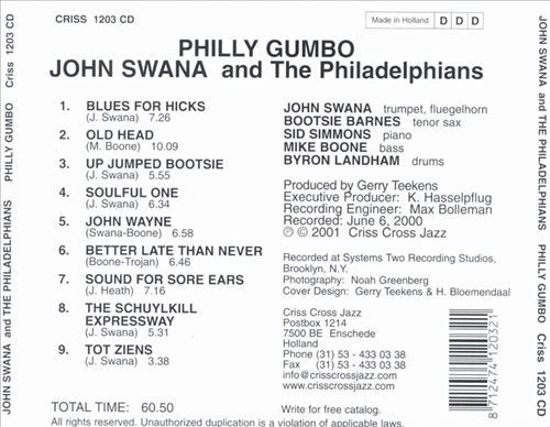 JOHN SWANA AND The Philadelphians Philly Gumbo (CD) Album (UK IMPORT ...
