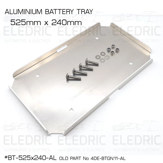 BATTERY TRAY BASE Aluminium Mounting Lithium Canopy Trailer Caravan Ute ...