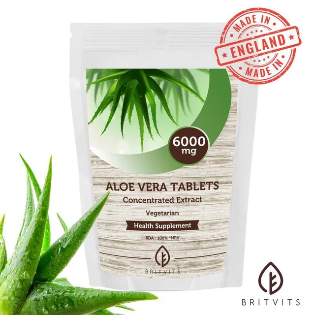 ALOE VERA EXTRACT 6000mg Veg 120 Tablets MADE IN UK £10.90 - PicClick UK