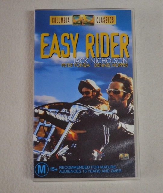 EASY RIDER ON VHS Peter Fonda, Dennis Hopper & Jack Nicholson Columba ...
