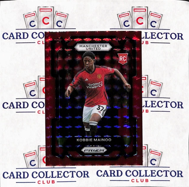 2023-24 PANINI PRIZM EPL Kobbie Mainoo Rookie Mosaico Rosso #38 ...