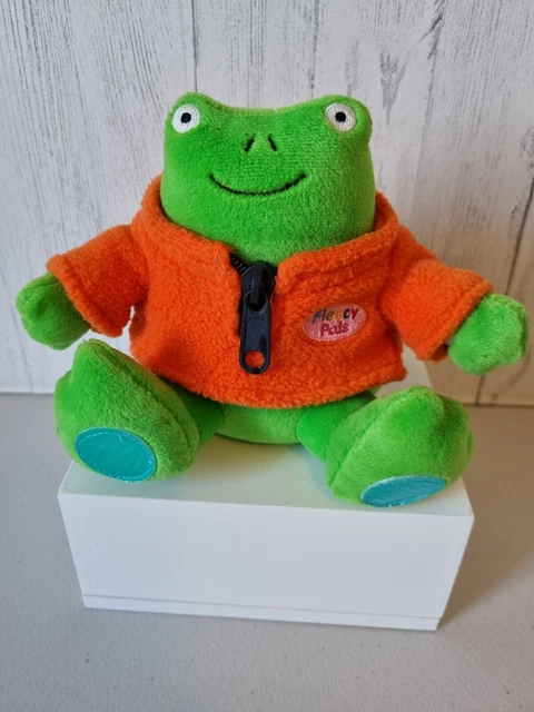 VINTAGE WOOLWORTHS RIVET The Frog Fleecy Pals Soft Toy Plush Comforter ...