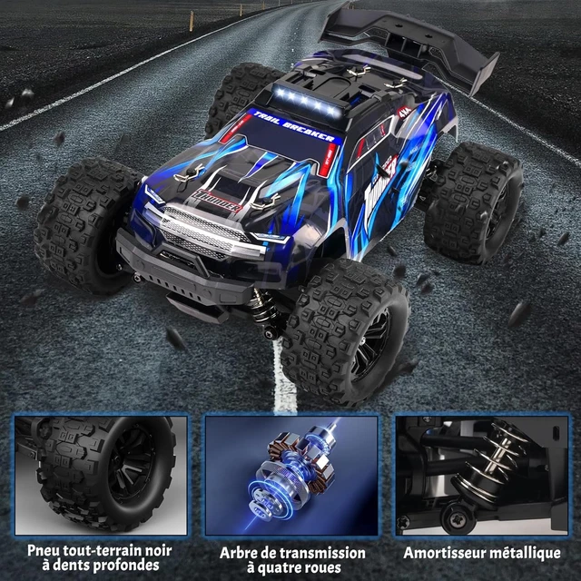 1:18 RC CAR 40KM/H 4WD Off-Road Drift Truck – Dual Battery Fast Remote ...