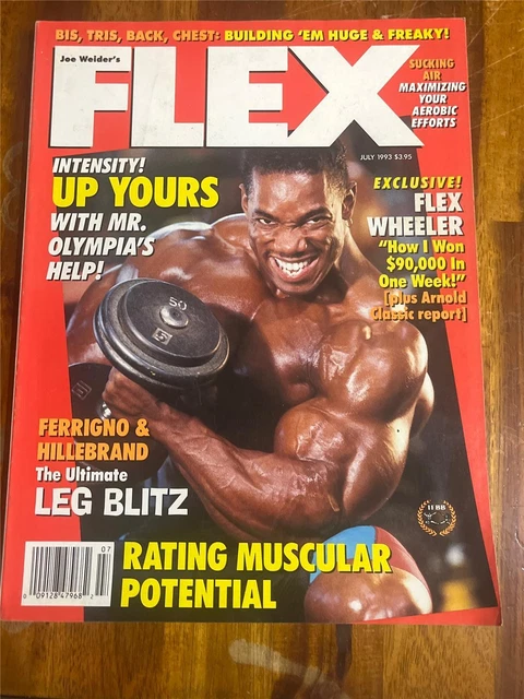 FLEX BODYBUILDING MUSCLE magazine FLEX WHEELER 7-93 £7.57 - PicClick UK