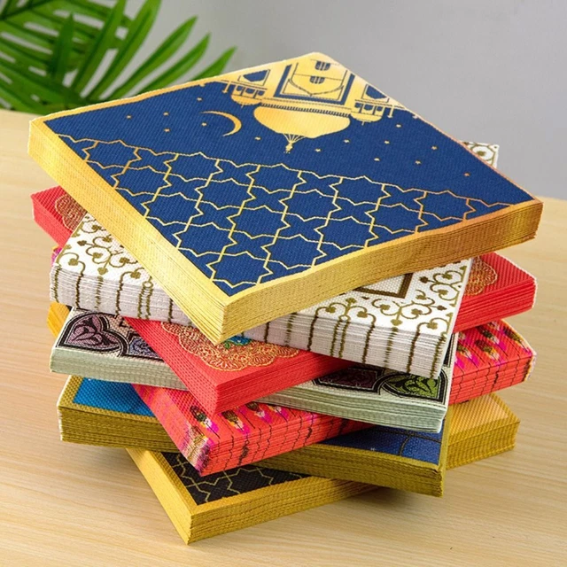 EID AL-FITR PARTY Supplies Ramadan Kareem Paper Disposable Paper Tissue ...