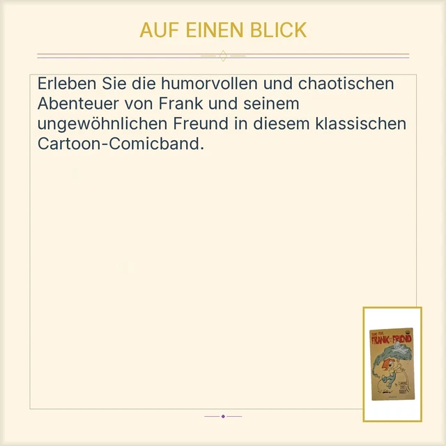 FRANK AND HIS Friend Clarence Dooley Comic Taschenbuch Cartoon Englisch ...