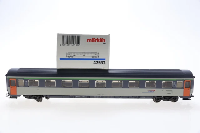 H0 MÄRKLIN 42532 SNCF Schnellzugwagen 2. Klasse Personenwagen AC coach ...