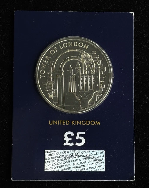 2020 TOWER OF London United Kingdom £5 Coin Five Pound BUNC Change ...