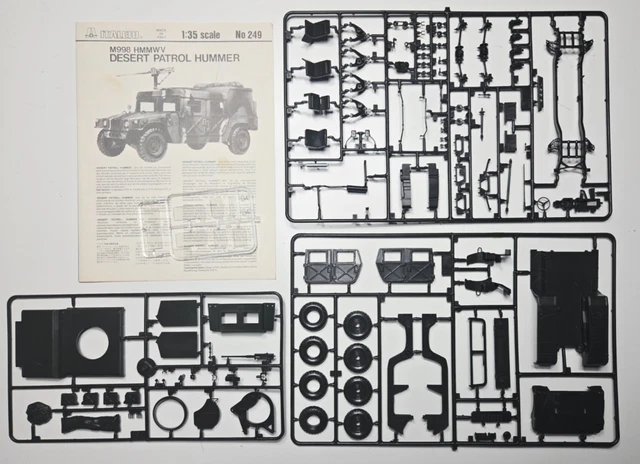 ITALERI NR.: 249 , M998 HMMWV Desert Patrol Hummer vintage 1989 -ar ...