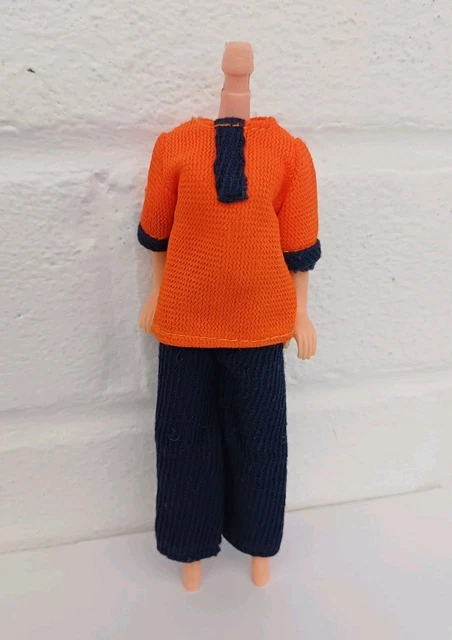PALITOY 1970S PIPPA Doll 1st Edition Outfit Orange Top Blue Cord ...