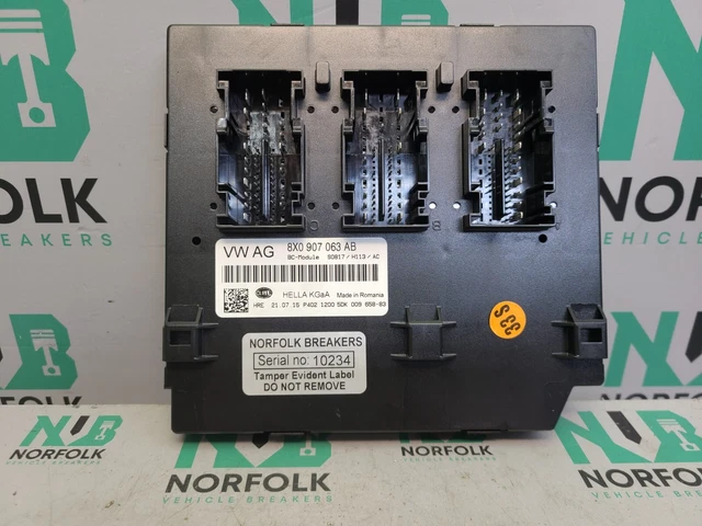 AUDI Q3 8U BCM Body Control Module 8X0907063AB 16/6/23 BA1E2 £30.00 ...