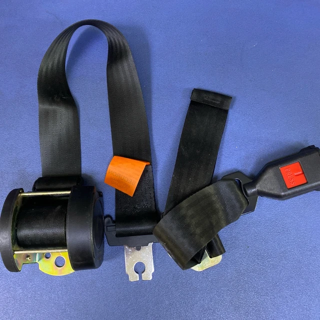 CLASSIC CAR UNIVERSAL Securon 2 Point Static Black Lap Seat Belt PN 245 1.9M WEB £19.99 ...