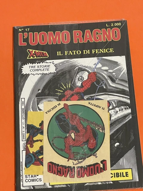 UOMO RAGNO STAR Comics N.17 blisterato con adesivi originale perfetto EUR 24,99 - PicClick IT