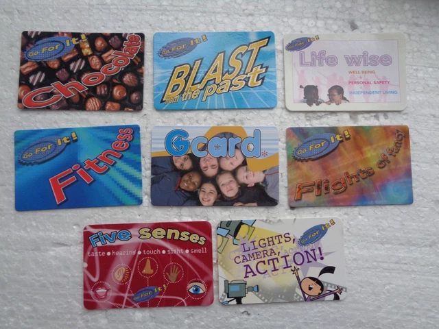 GIRL GUIDE / Girlguiding 8 x assorted GO FOR IT cards - new / unused £1 ...