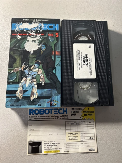 VTG ANIME ROBOTECH VHS Tape Volume 5 Family Home Entertainment Tested ...