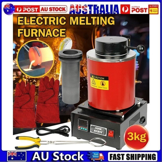 3KG ELECTRIC METAL Melting Furnace Gold Silver Melter DIY Jewelry ...