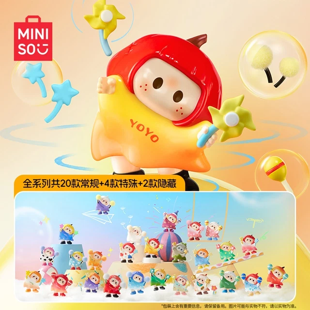 MINISO YOYO TILTED Head Series Blind Box Mini Figure Art Toy Hot Gift ...