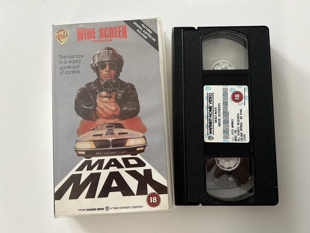 MAD MAX WIDESCREEN WARNER UK PAL VHS VIDEO 1992 Mel Gibson Orig Oz ...