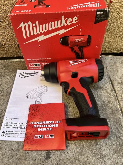 MILWAUKEE M18 18V Compact Heat Gun (Tool Only) - Black/Red (2688-20 ...