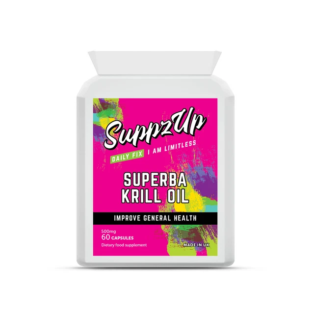 KRILL OIL CAPSULES Superba Red 500mg EXTRA Strength x 60 Capsules ...