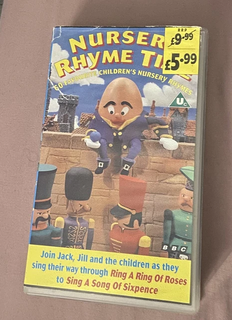 NURSERY RHYME TIME 1994 Rare Vintag VHS Video 60 Favourite Nursery ...