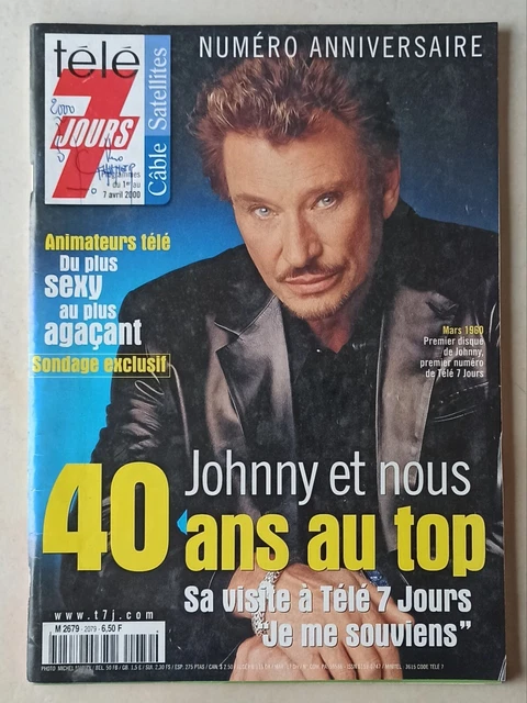 MAGAZINE TÉLÉ 7 jours 2679. Johnny Hallyday EUR 8,00 - PicClick FR