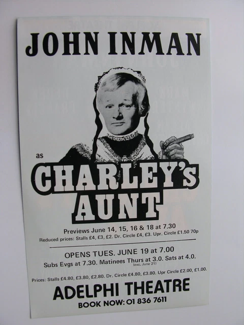 1979 CHARLEY'S TANTE John Inman Mark Wynter Helen Cherry Allan ...