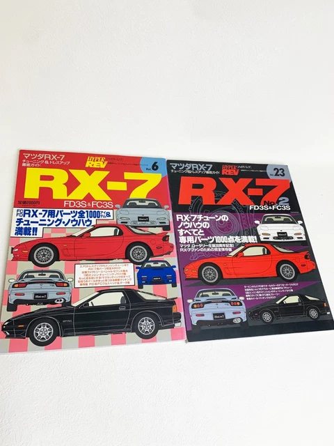 HYPER REV VOL.6 & 23 RX-7 No.1 & No.2 RX7 Japanese Magazine MAZDA FD3S ...