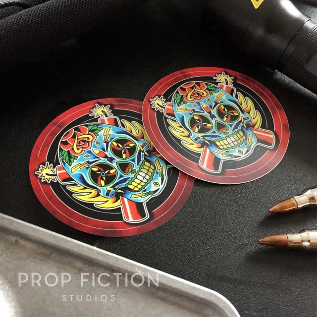 THE EXPENDABLES - Pair of Prop Sugar Skull Set Dressing / Vehicle Case ...