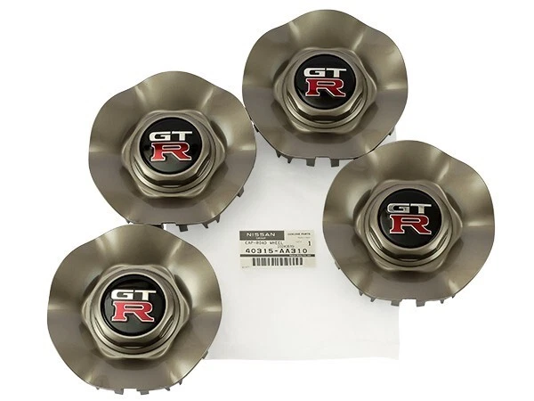 GENUINE NISSAN SKYLINE GT-R BNR34 R34 Wheel Center Cap 4PCS 40315-AA310 ...
