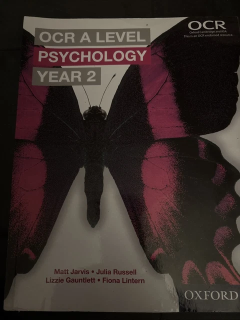 OCR A LEVEL Psychology Year 2 Textbook Matt Jarvis, Julia Russell £4.35 ...