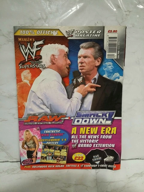 MERLINS WWF WWE Superstars Poster Magazine. Issue 12 May 2002 £8.99 ...