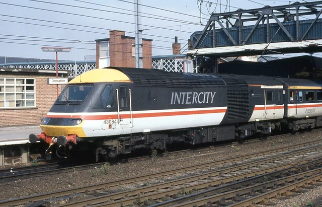ORIGINAL COLOUR SLIDE, Class 43, 43084, Inter City livery, Doncaster ...