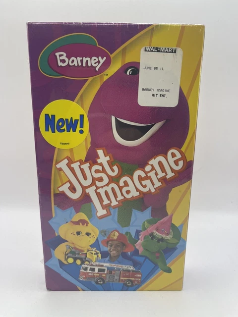 BARNEY JUST IMAGINE VHS 2005 Kids Sing Along Songs Hit Entertainment ...