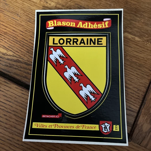 BLASON ADHÉSIF VILLES Et Provinces De France Lorraine EUR 2,20 - PicClick FR