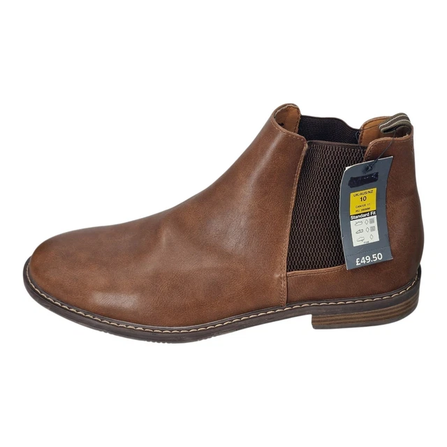 M&S PURE LEATHER Plain Slip-on Chelsea Men's Shoes RRP £49.50 £34.99 ...