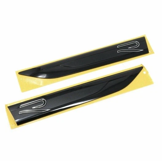 VW GOLF MK8 R-Line Genuine Front Wing Mouldings Badge Logo Emblems Pair ...