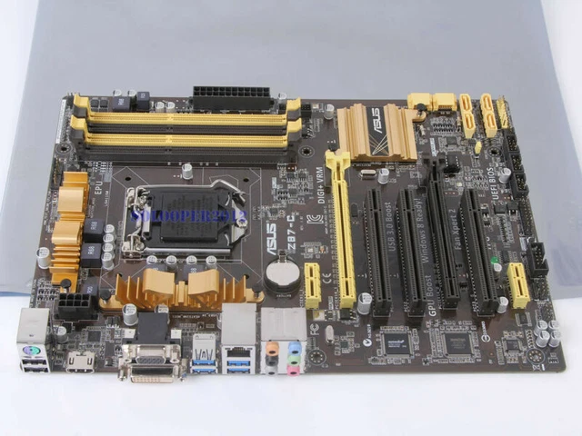 ASUS Z87-C MOTHERBOARD Intel Z87 LGA 1150 Socket H3 DDR3 £116.10 ...