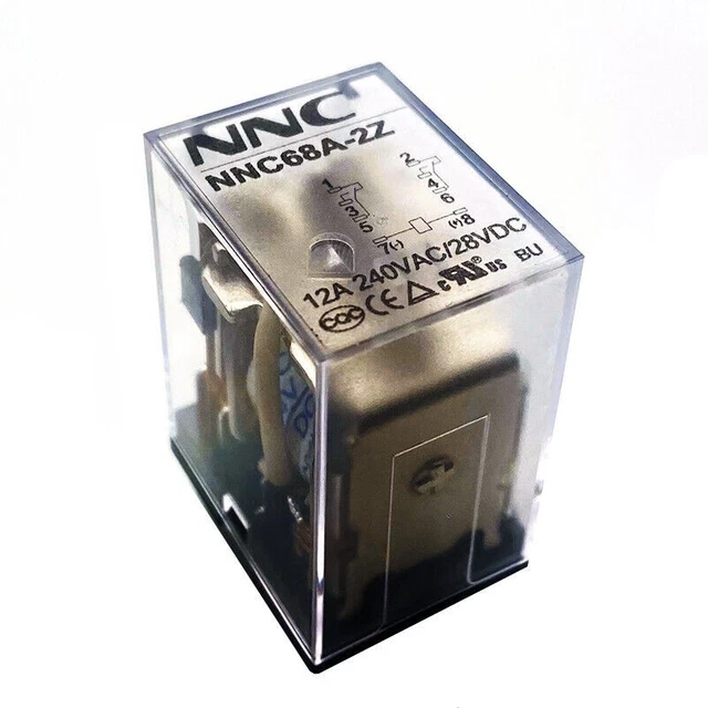 1PZ NNC68A-2Z 24VDC relè intermedio 12A 240VAC/28VDC 8 pin #A6-38 EUR 6 ...