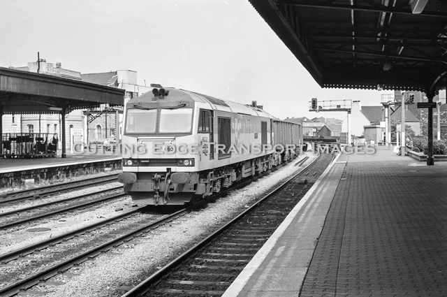 35MM RAILWAY NEGATIVE: Class 60 Diesel 60093 at Cardiff 02/06/1994 42 ...