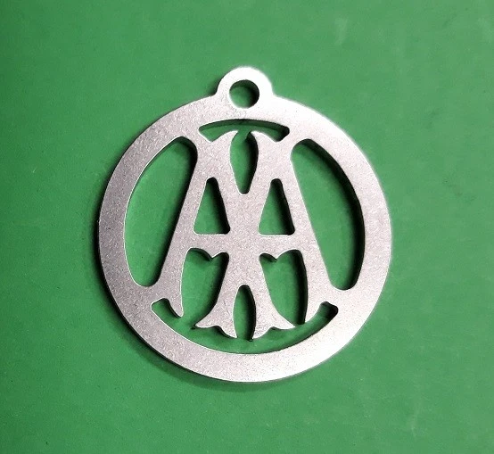 AA AUTOMOBILE ASSOCIATION Pre War Logo Stainless Key Ring Christmas ...