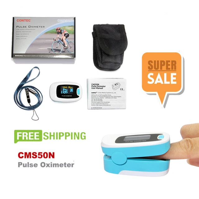 OLED CMS50N PULSE Finger Oxygen Pulse Oximeter Pulse Oximeter Bag ...