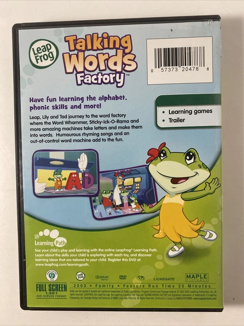 LEAPFROG: TALKING WORDS Factory (DVD, 2010) $7.49 - PicClick CA