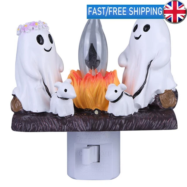GHOST CAMPFIRE FLICKERING 3D LED Night Lights Cute Spooky Lights ...