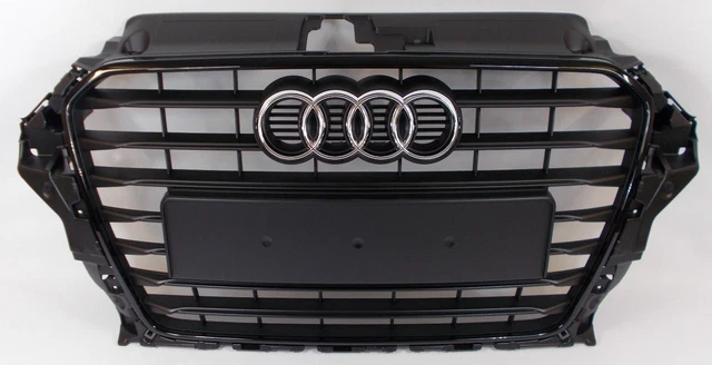 NEW GENUINE AUDI A3 8V Black Front Bumper Radiator Grille - 8V3 853 651 ...