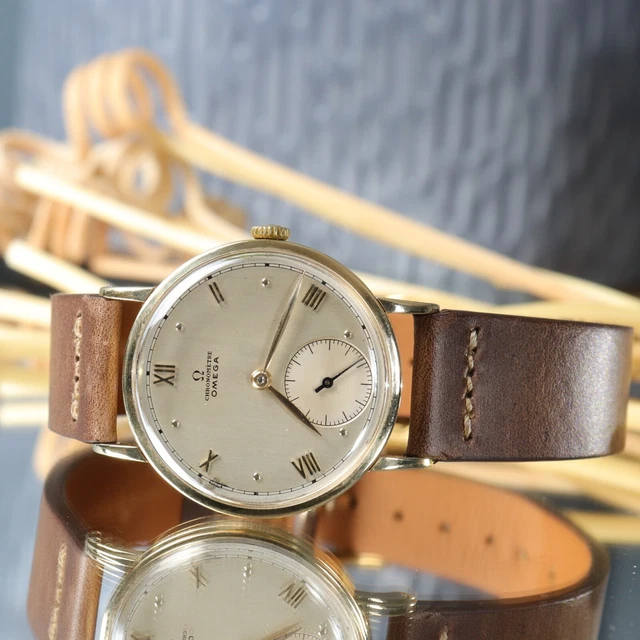 RARE 1946 OMEGA Chronometre Calibre 30T2 RG Watch 18k Gold Ref: 2364 £ ...