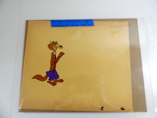 #AA 1969-71 HANNA Barbera Animation Cel - Cattanooga Cats/It's The Wolf ...